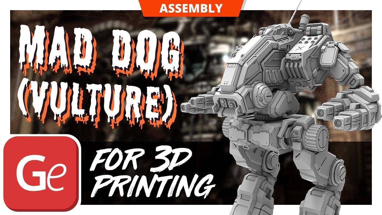 MechWarrior Mad Dog/Vulture 3D Model | Assembly by Gambody