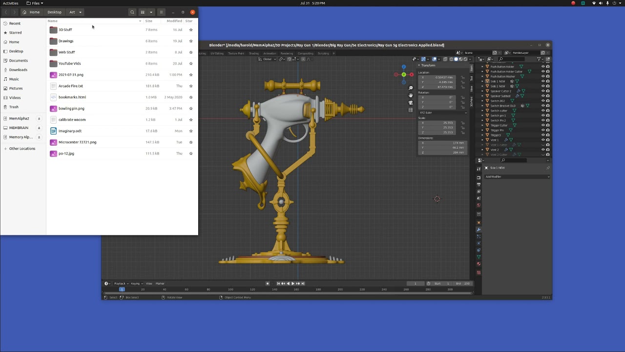 Blender 3D 2.93 on Ubuntu Linux