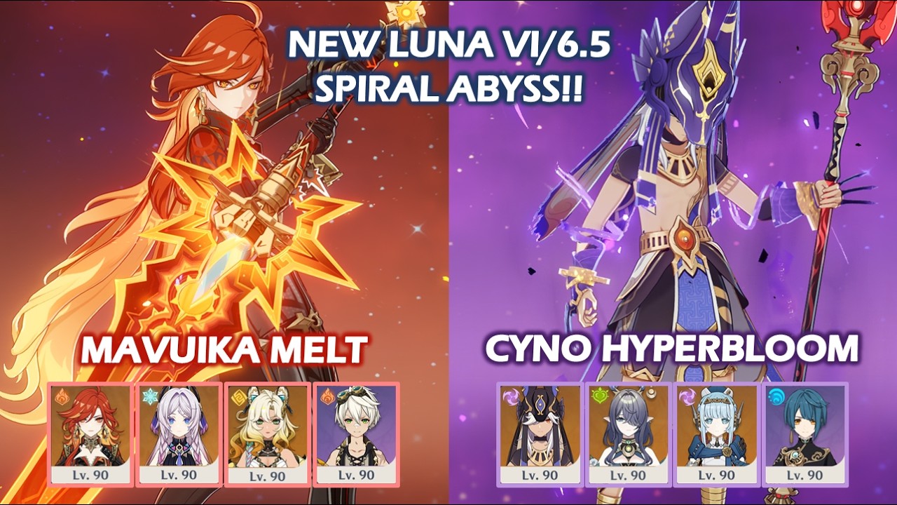 NEW 6.6 Spiral Abyss!! | Mavuika Melt & Cyno Hyperbloom | Genshin Impact