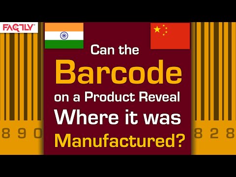FACT CHECK: Can the Barcode on a Product Reveal Where it was Manufactured? || Factly