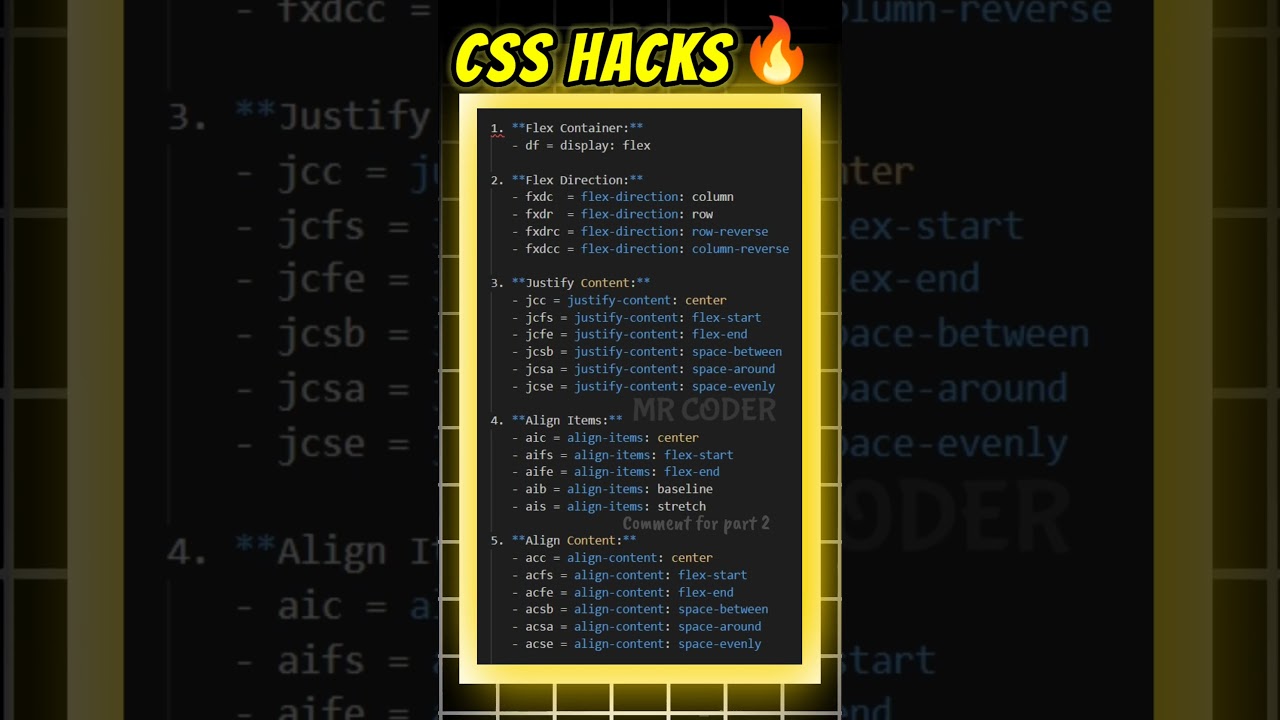 CSS HACK 🔥 Shortcuts in VS Code #shorts #mrcoder
