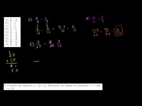 Subraction of Rational Numbers - Rational Number, Mathematics Video Lecture