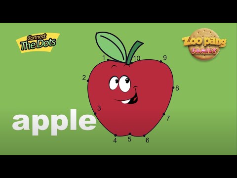 Connect The Dots for Kids | counting 1 to 10 | Apple