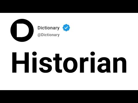 Historian Meaning In English