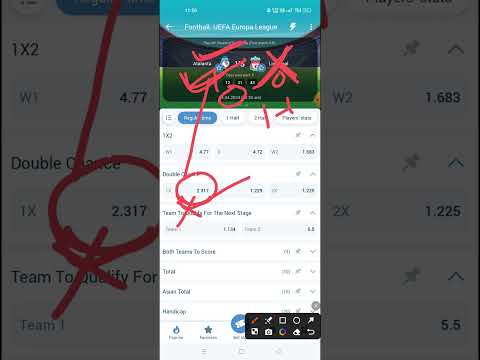 what is the meaning of double chance in 1xbet #football #game #1xbet #viralvideo