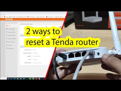 How to reset tenda router