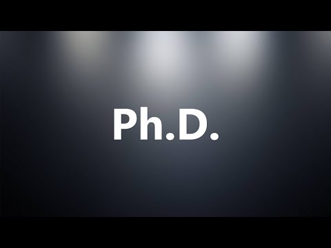 Ph.D. - Medical Meaning