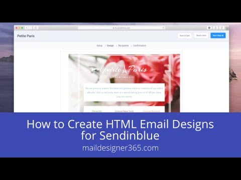 How to Create HTML Email Templates for Sendinblue --- Email Editor for Sendinblue