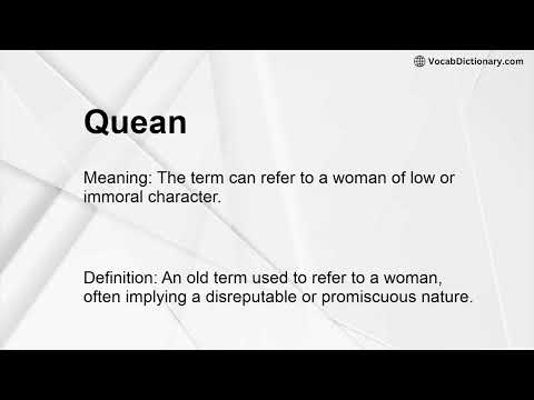 Quean Meaning