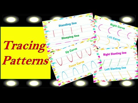 Tracing patterns playgroup kids | homeschooling Worksheets| preschool| kindergarten