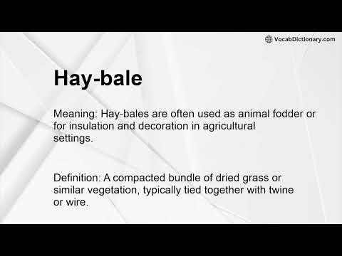 Hay-bale Meaning