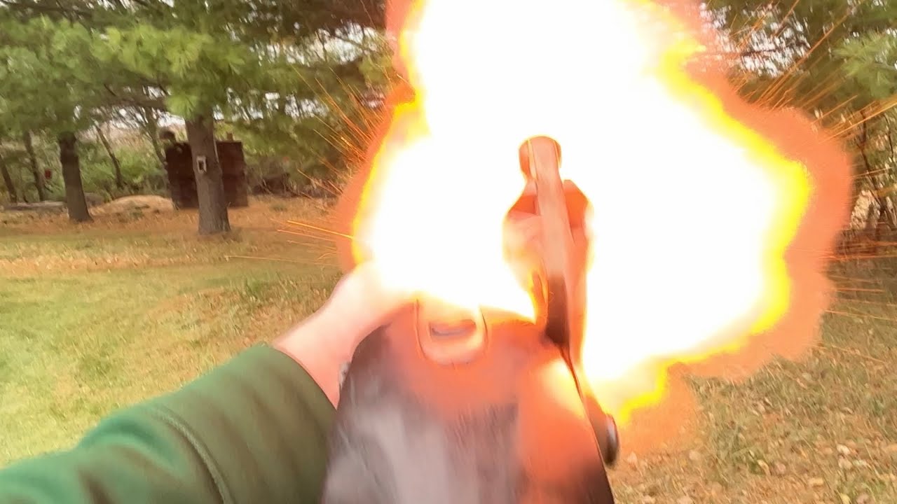 Springfield 1816 flintlock musket POV firing
