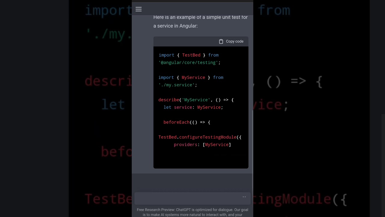 How to write a Unit Test in Angular #angular #youtubeshorts