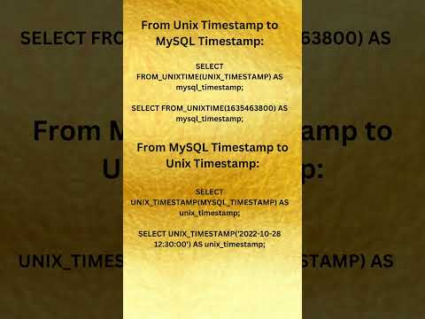 What is the possible way to convert between Unix timestamp and MySQL timestamp