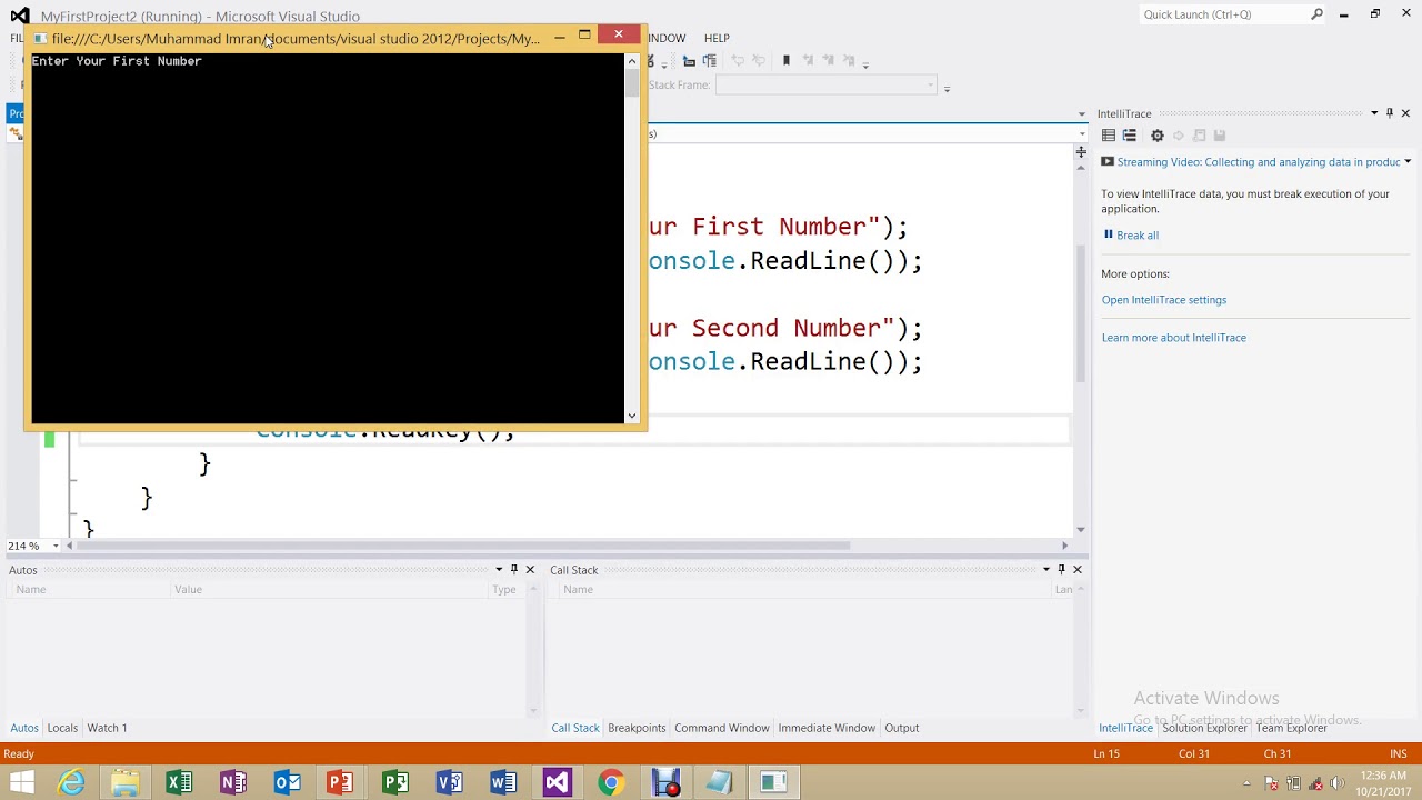 C # Tutorial For Beginners 6- If Else Statement in Visual Studio