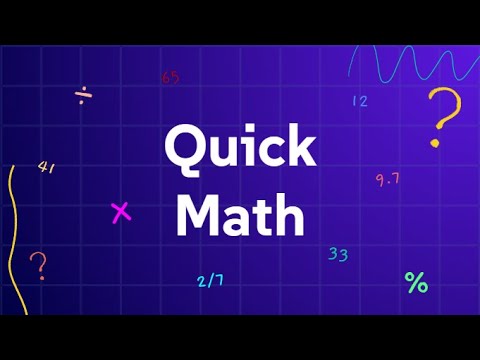 Quick Math Website