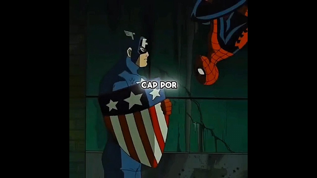 El Capitán América habla con Spider-Man #theavengers #capitanamerica #spiderman