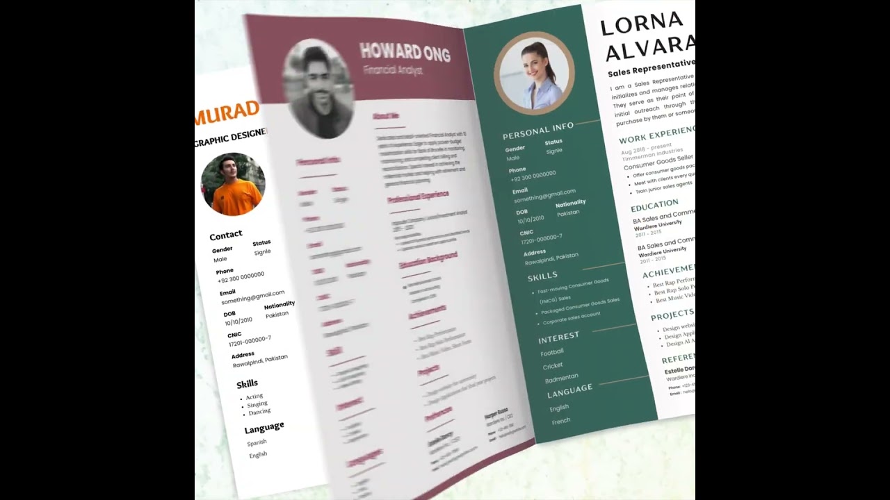 PDF Resume Template for you
