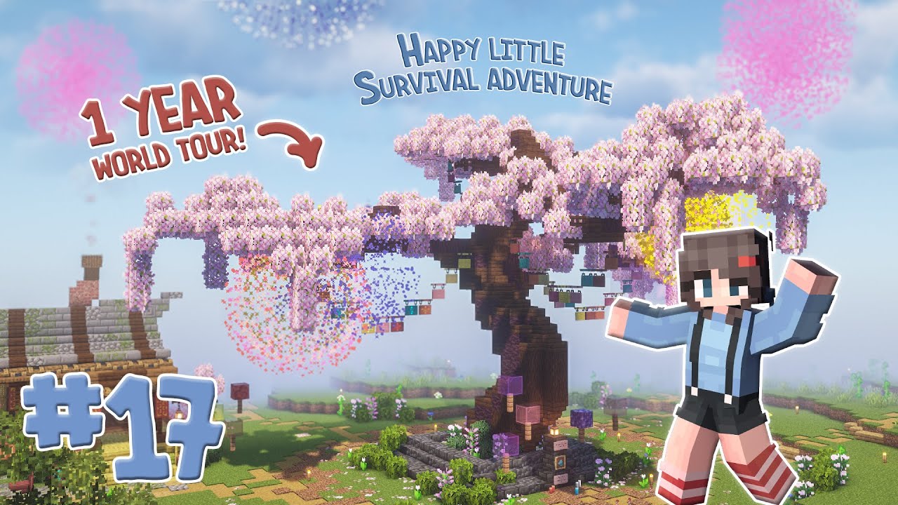 1 YEAR WORLD TOUR SPECIAL! - Happy Little Survival Adventure in Minecraft 1.21 - Ep 17