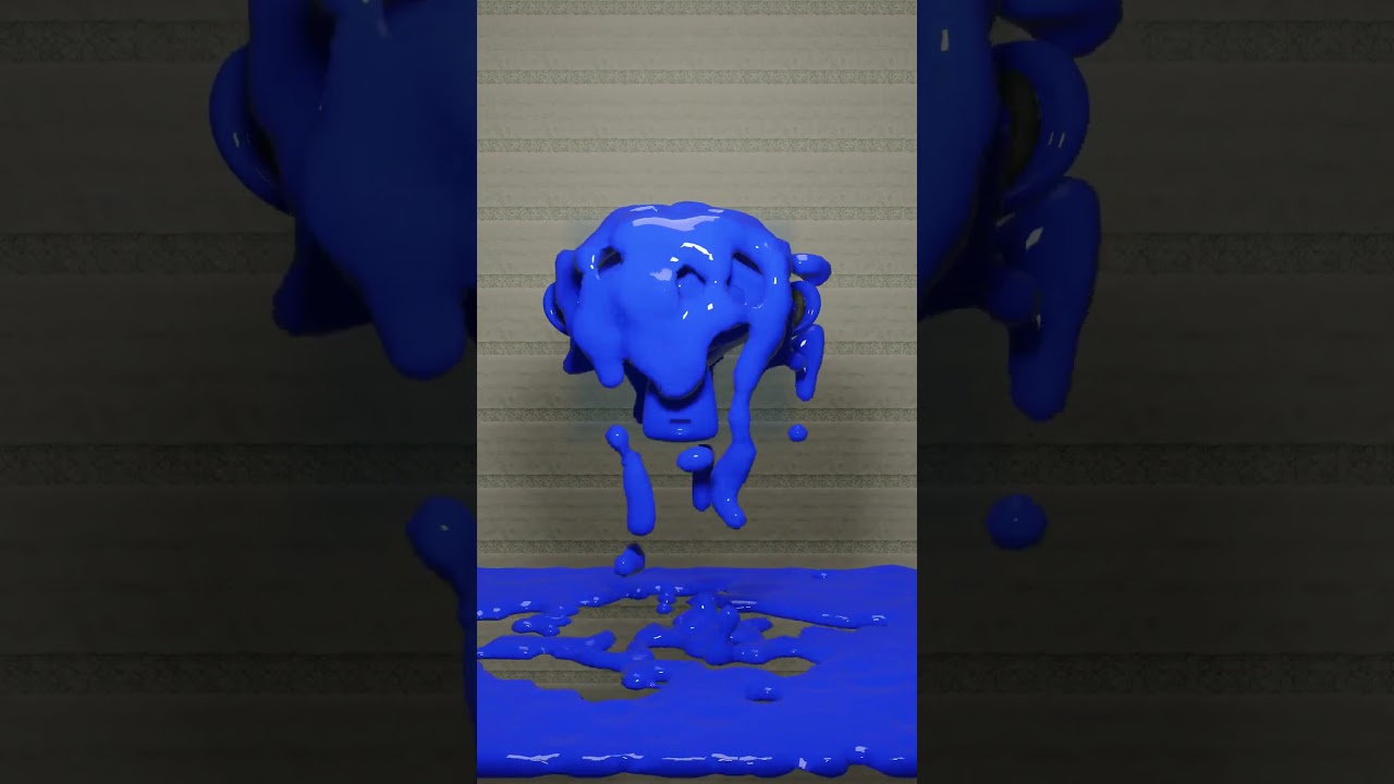 monkey #blenderanimation #fluidsimulation #suzanne