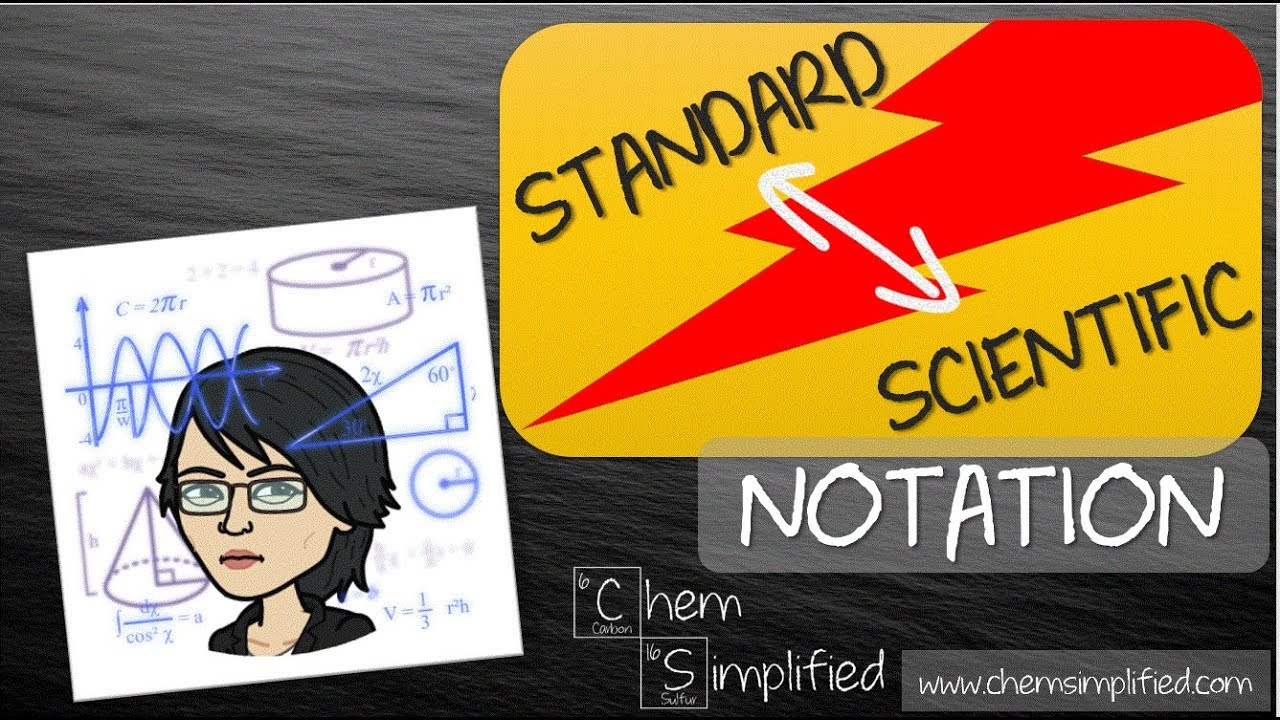 Changing between scientific notation and standard form - Dr K