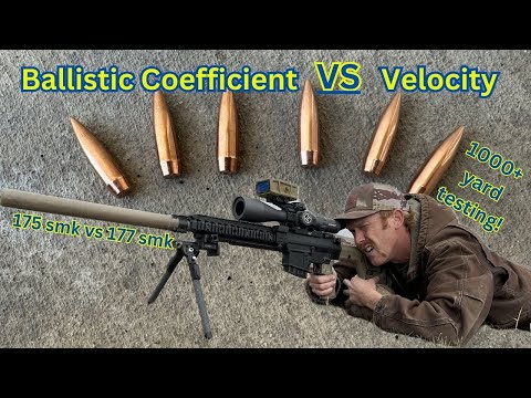 Bullet drop basics- ballistic coefficient vs velocity