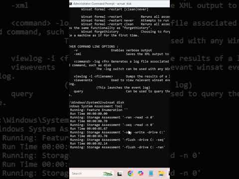 SSD READ & WRITE SPEED TEST USING WINSAT TOOL