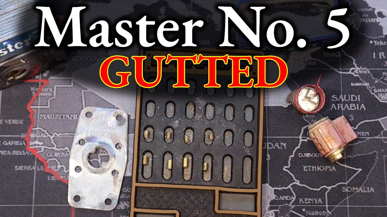 279) Master Lock No. 5 Picked and Gutted