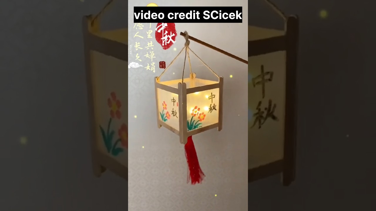 video credit SCicek | How to Make Chinese Lanterns | Easy Diy | Diycrafts3.0 | #lanterns #lantern