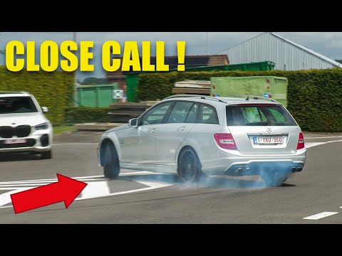 Mercedes C63 AMG 6.2 Estate W204 - POWERSLIDES, Revs, Accelerations!