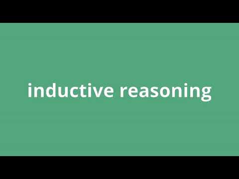 what is the meaning of inductive reasoning