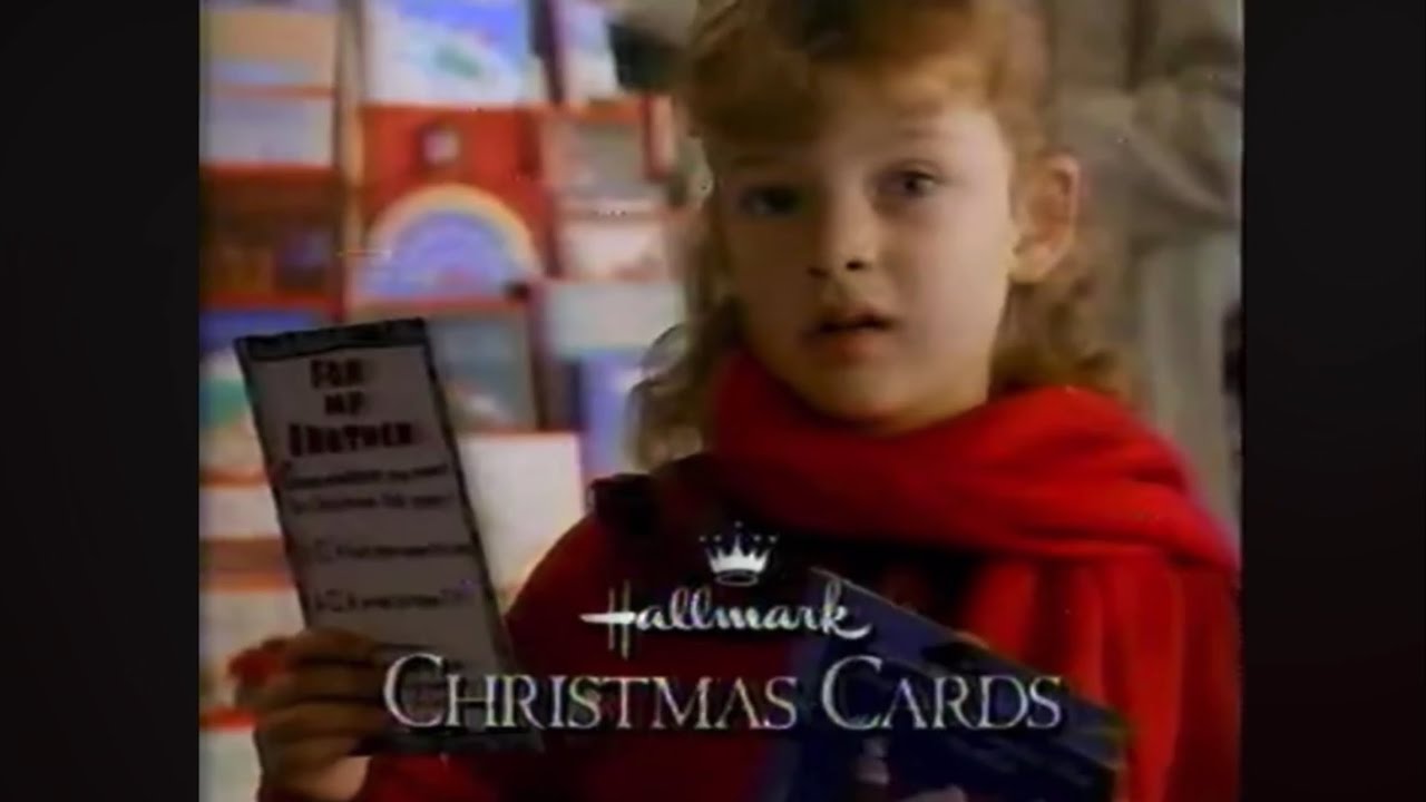 1994 Hallmark 'Christmas Cards Commercial with Sarah Rose Karr