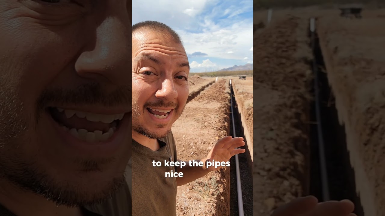 Installing #geothermal tubes for #offgrid air conditioning that uses zero electricity.