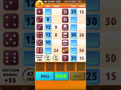Yatzy Classic Gameplay #games #playbingo #yatzy #dice #dicegames #yahtzee #dicerollingfun #dicegame