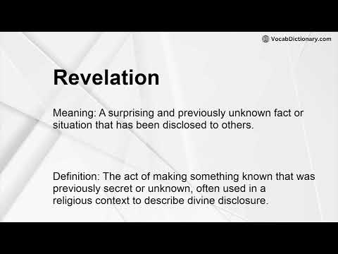 Revelation Meaning
