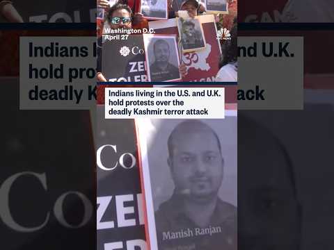 Indians in the U.S. and the U.K. protests over deadly terror attacks in Kashmir