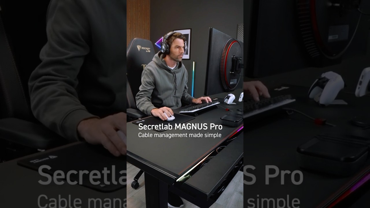 Get rid of cable mess in an instant | Secretlab MAGNUS Pro