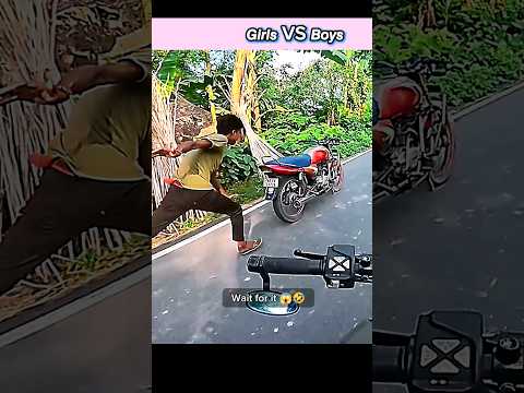 Girls vs Boys ๐ฑ๐คฃ rider || bike rider kawasaki ninja h2r || zx10r || aalyan vlogs #shorts #motovlog