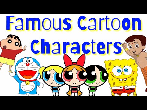 Famous cartoon characters drawing | How to draw famous cartoon characters - step by step