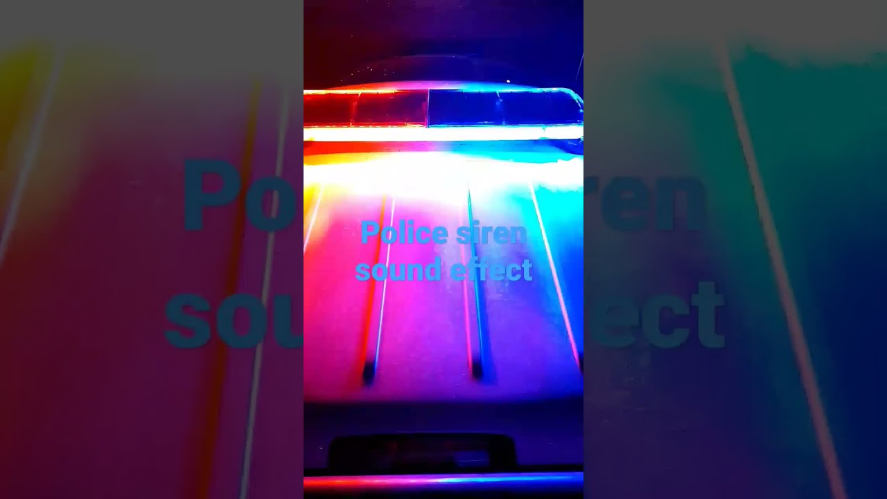 Police siren sound effect / cops siren
