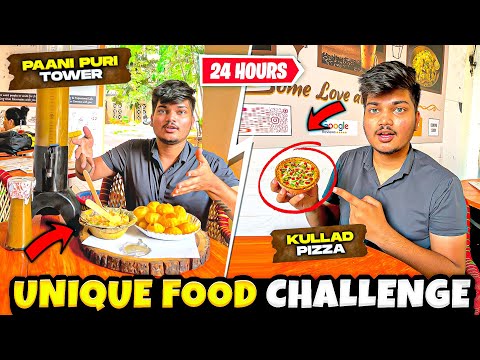 Trying Unique Food For 24 Hours⏱😋 - Ritik Jain Vlogs