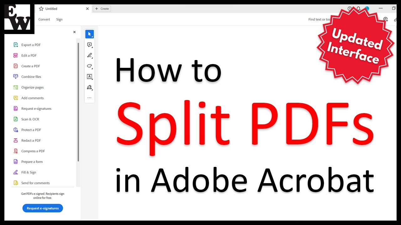 How to Split PDFs in Adobe Acrobat (UPDATED Interface)