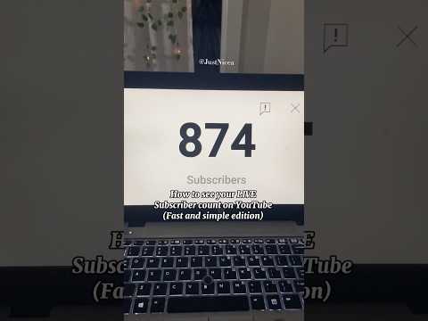 How to see your LIVE subscriber count on YOUTUBE ❤️???? #youtubeshorts #live #subscribe #tutorial