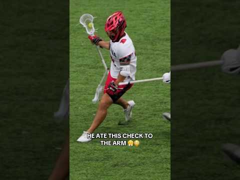 Hit him so hard it snapped his stick😳 #pll #lacrosse #lax #unreal #highlights #mustwatch