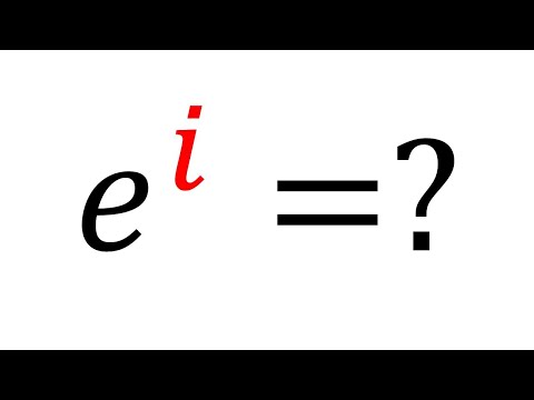 What is i-th power of e? | e^i=? #maths