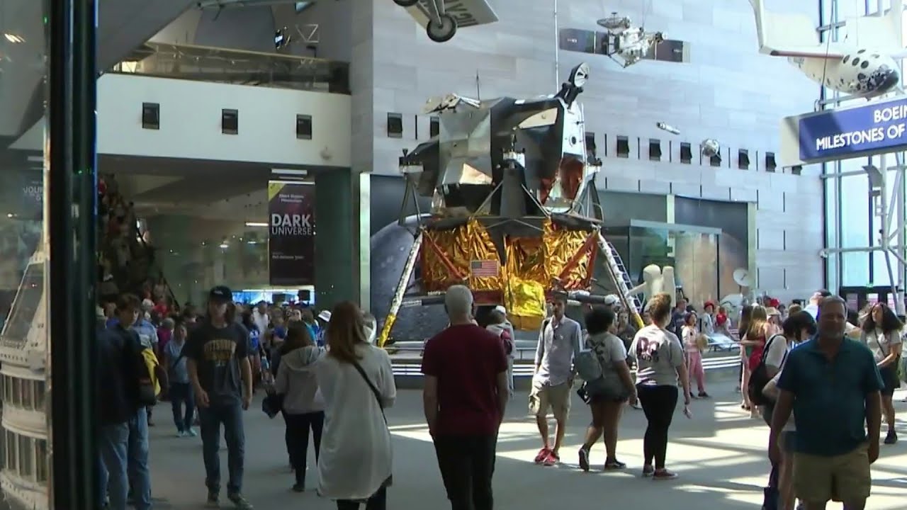 Lunar landing artifacts on display