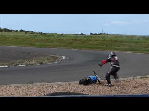 Luke McMehen Crash - Scottish Minimoto Championship - 15th June 2025