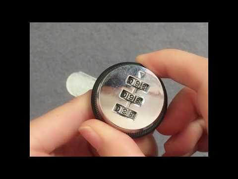 How to change pass code on cam locks 3 digits combination code