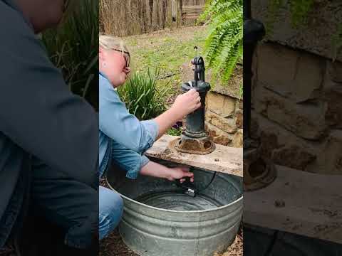 How to build a vintage water pump fountain