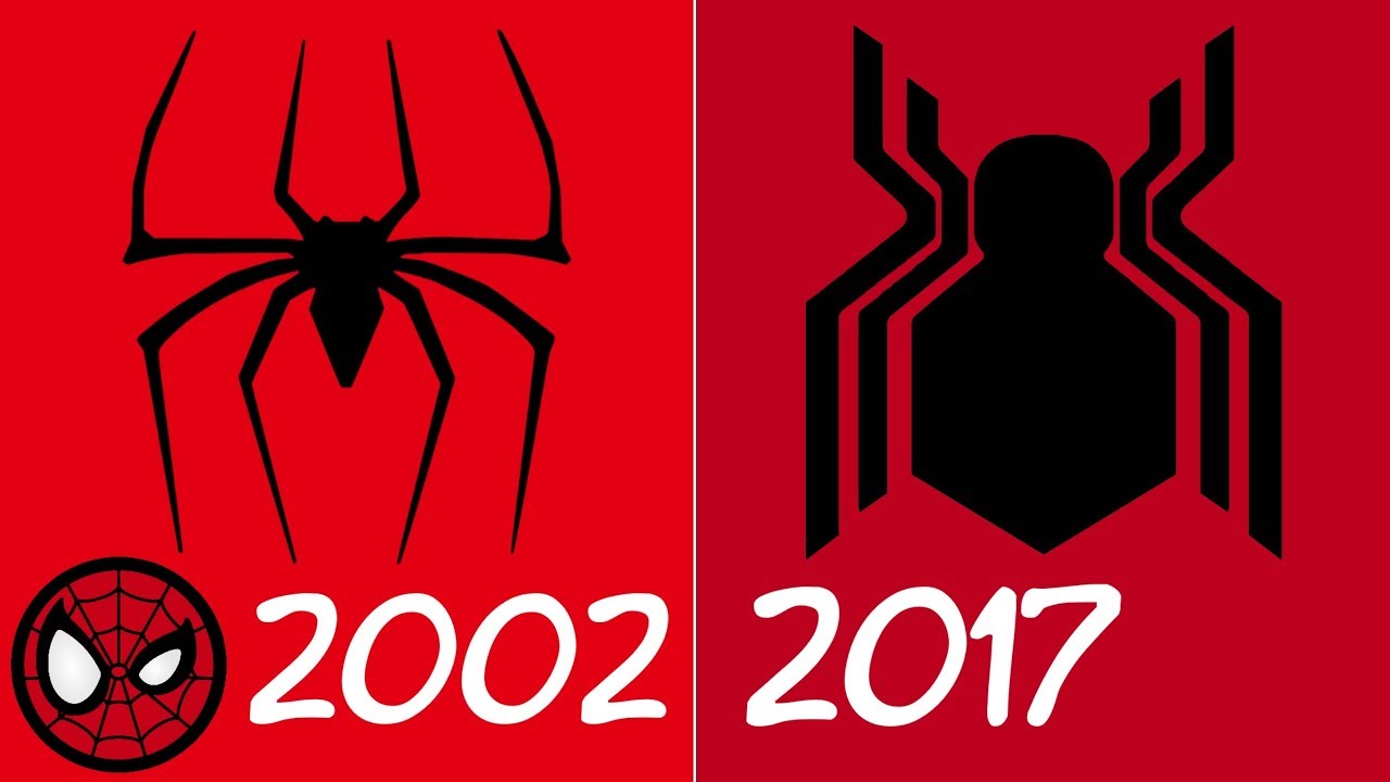 Evolution of Spider-Man Spider Symbols in Movies (2002-2017)